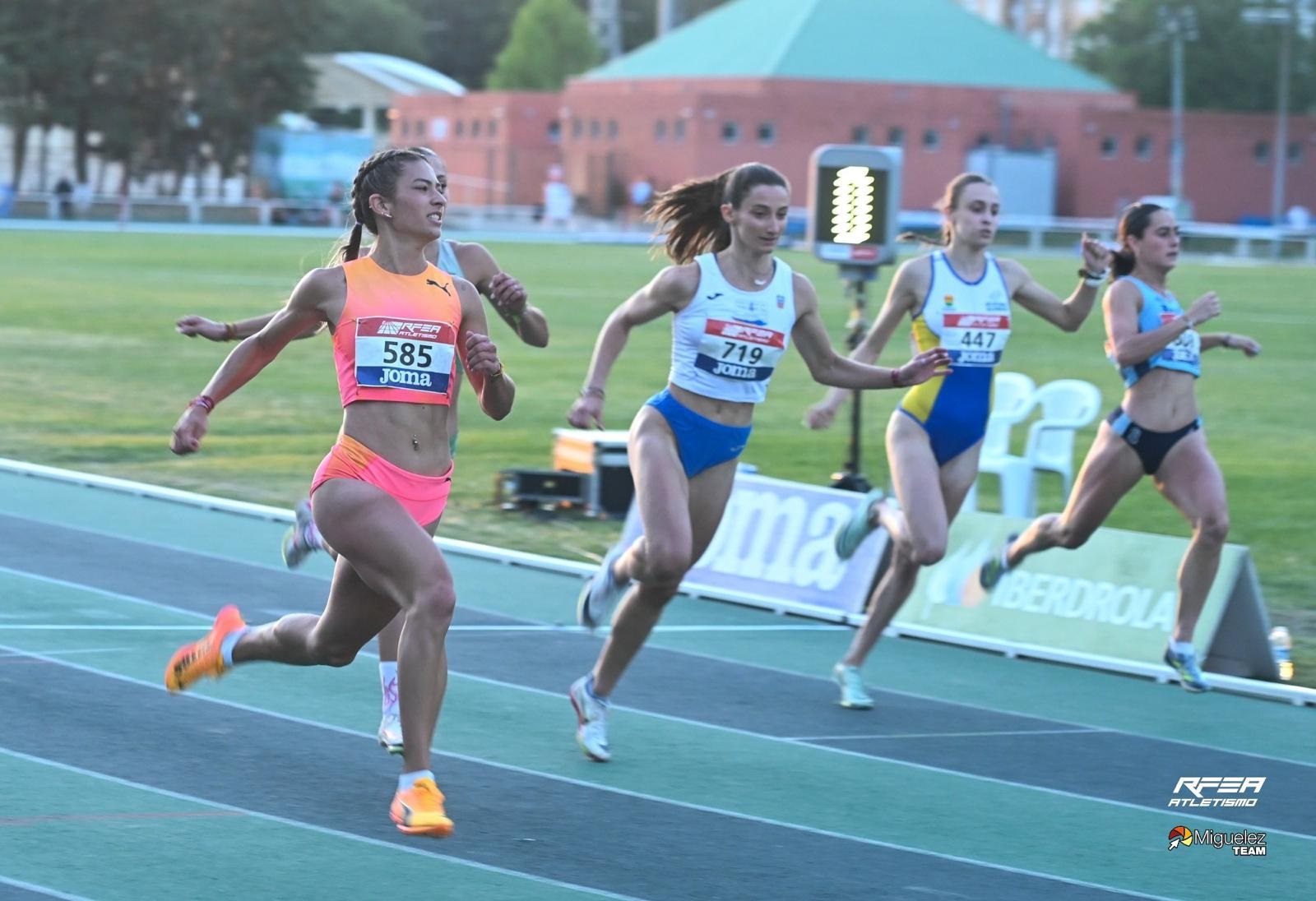 2024.07.13 Nacional Sub23 plata Elena Guiu 100m 11.65, llegada ...